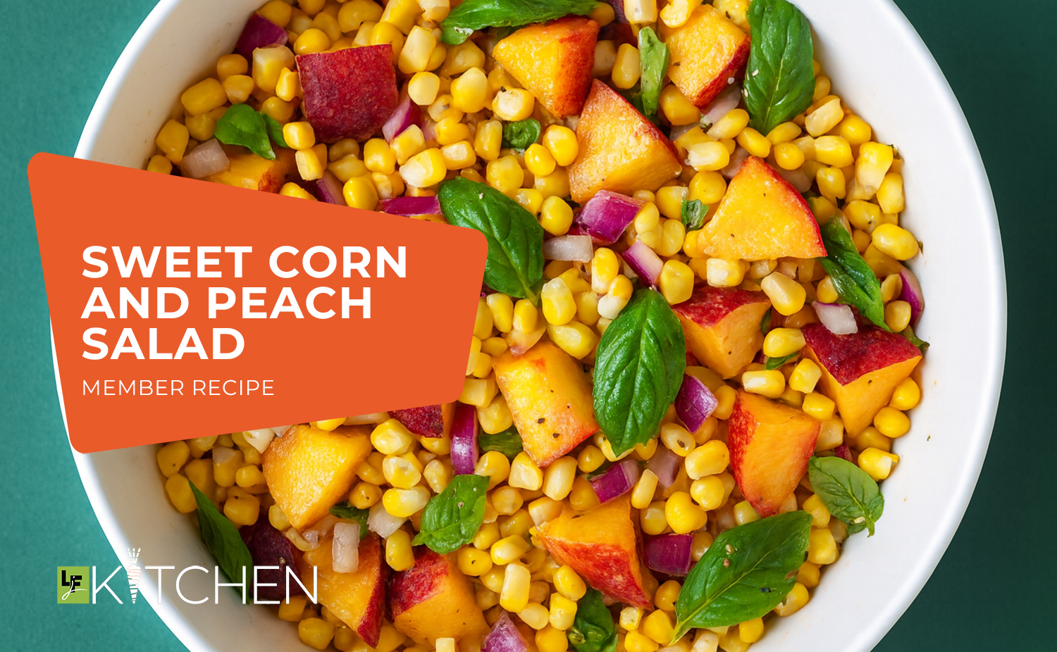 Sweet Corn and peach salad recipe